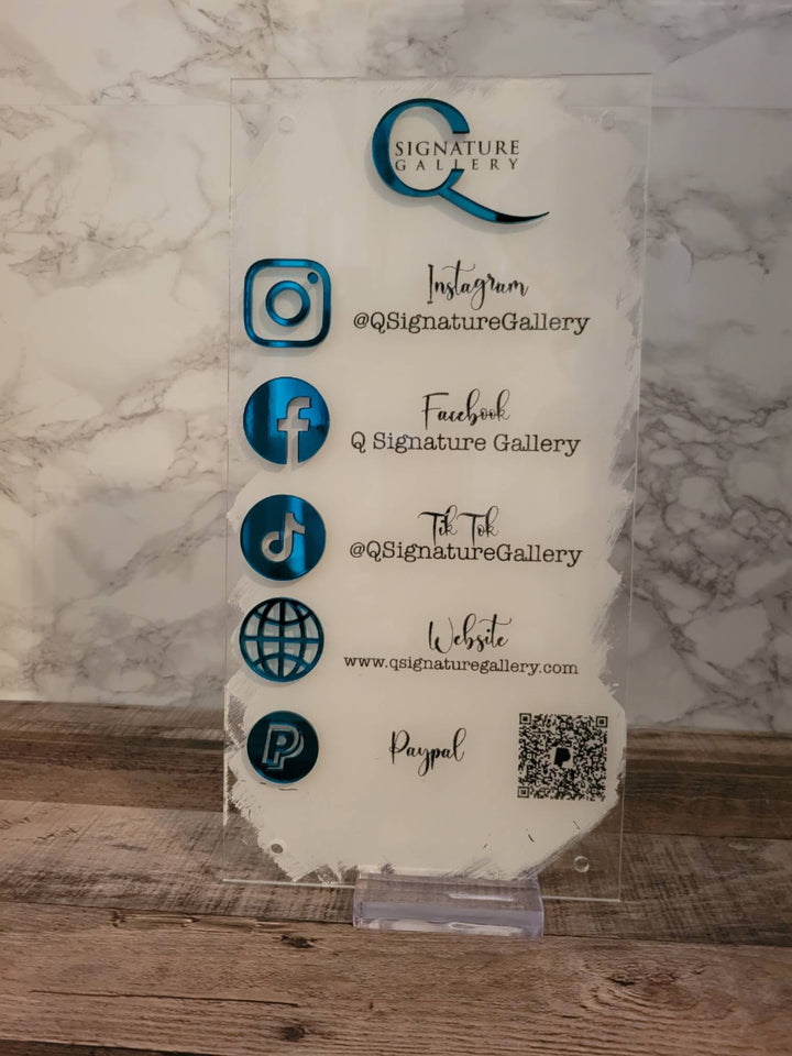 Acrylic Signs for business, personal use or wedding